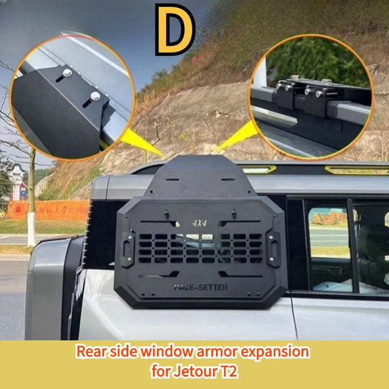 Rear side window armor expansion for Jetour T2 | SUPER CHERY